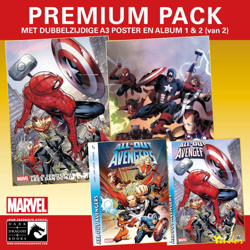 Avengers All out 1 en 2 Premium Pack | Stripboekenwinkel Yendor