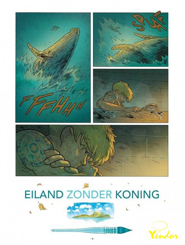 E | Eiland zonder koning | Stripboekenwinkel Yendor